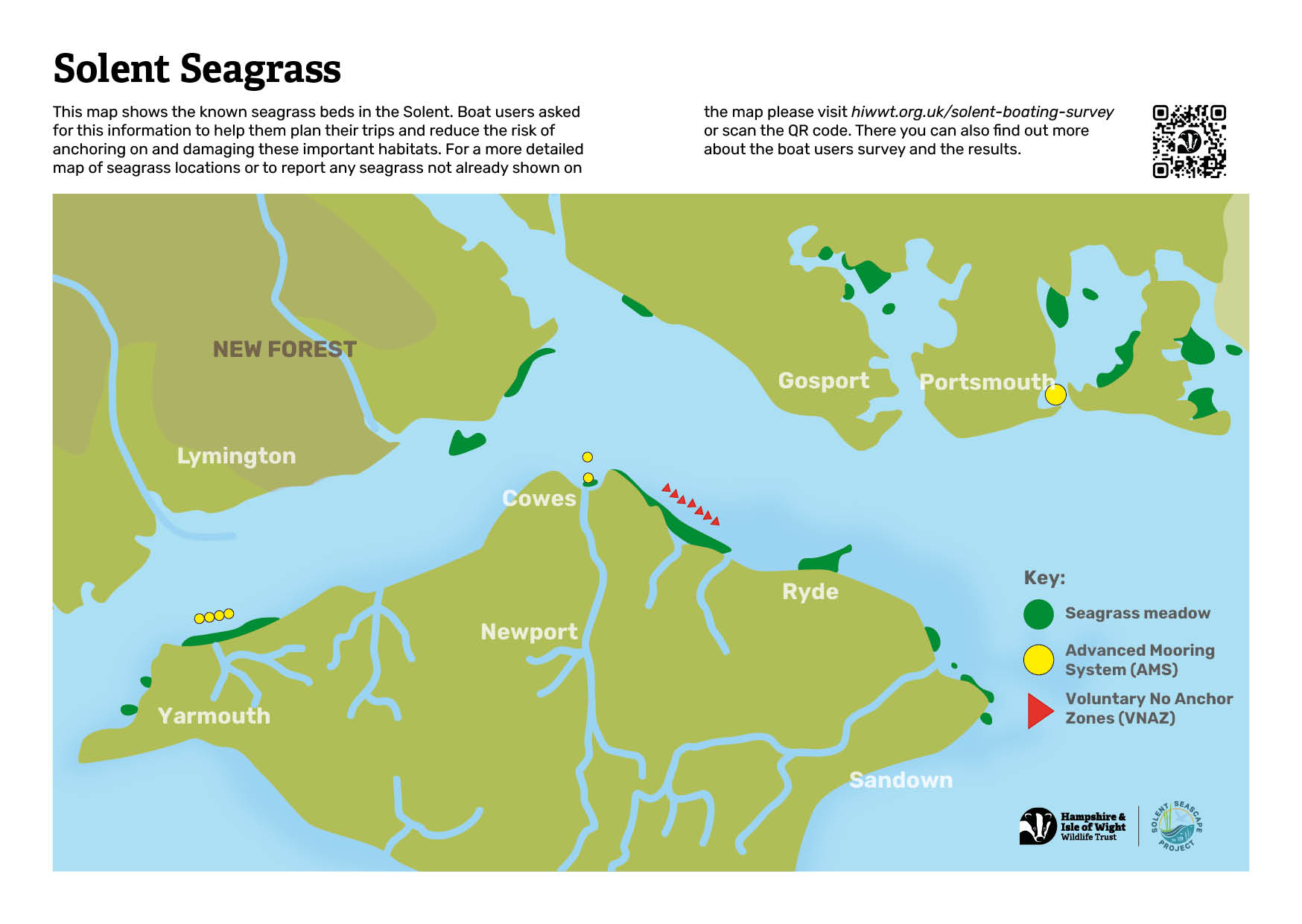 New Solent map to help boaters and seagrass | Solent Seascape Project